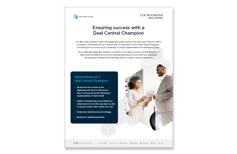 Deal Champion - Cox Automotive Retail