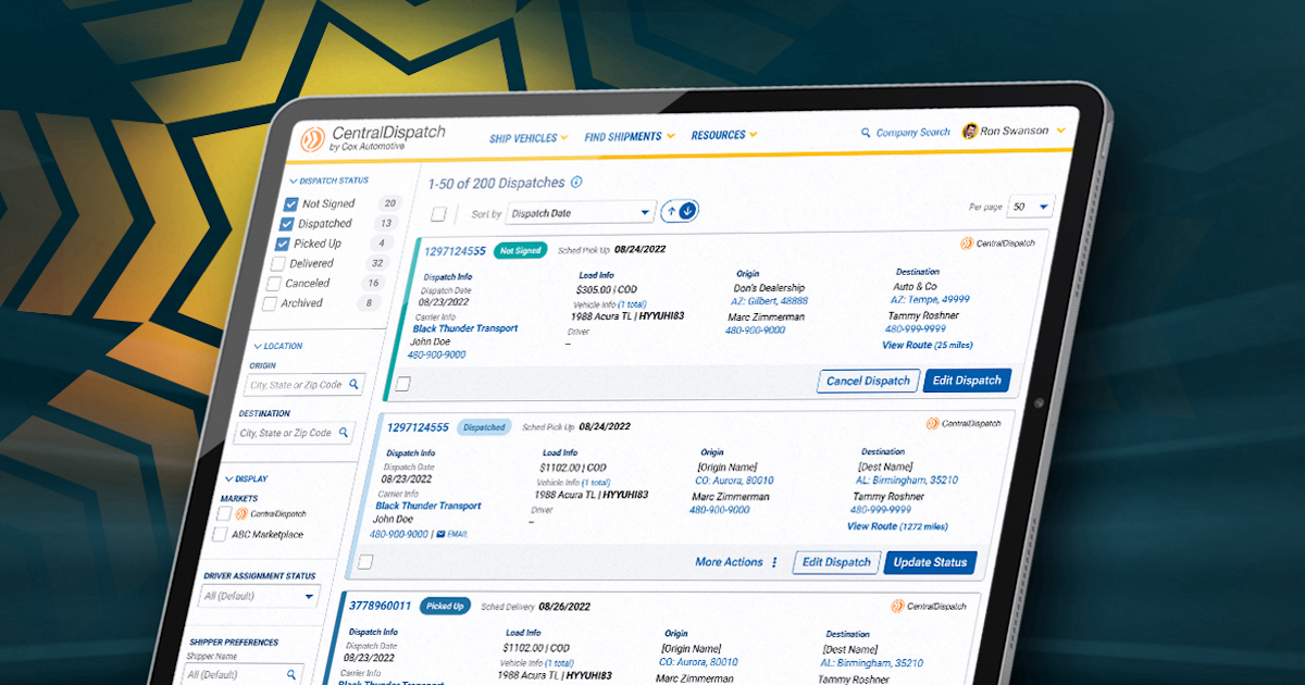 Centraldispatch PLEASE BE CAREFUL USING CENTRAL DISPATCH! This Carrier