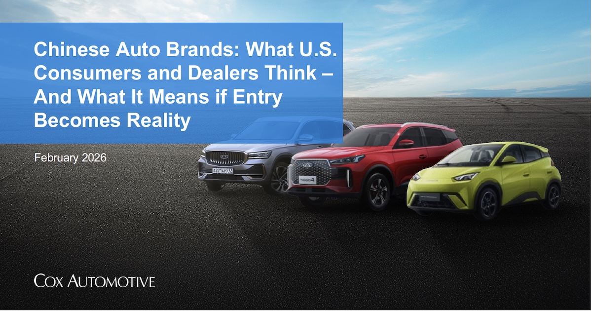 Chinese Auto Brands: What U.S. Consumers and Dealers Think - Cox ...